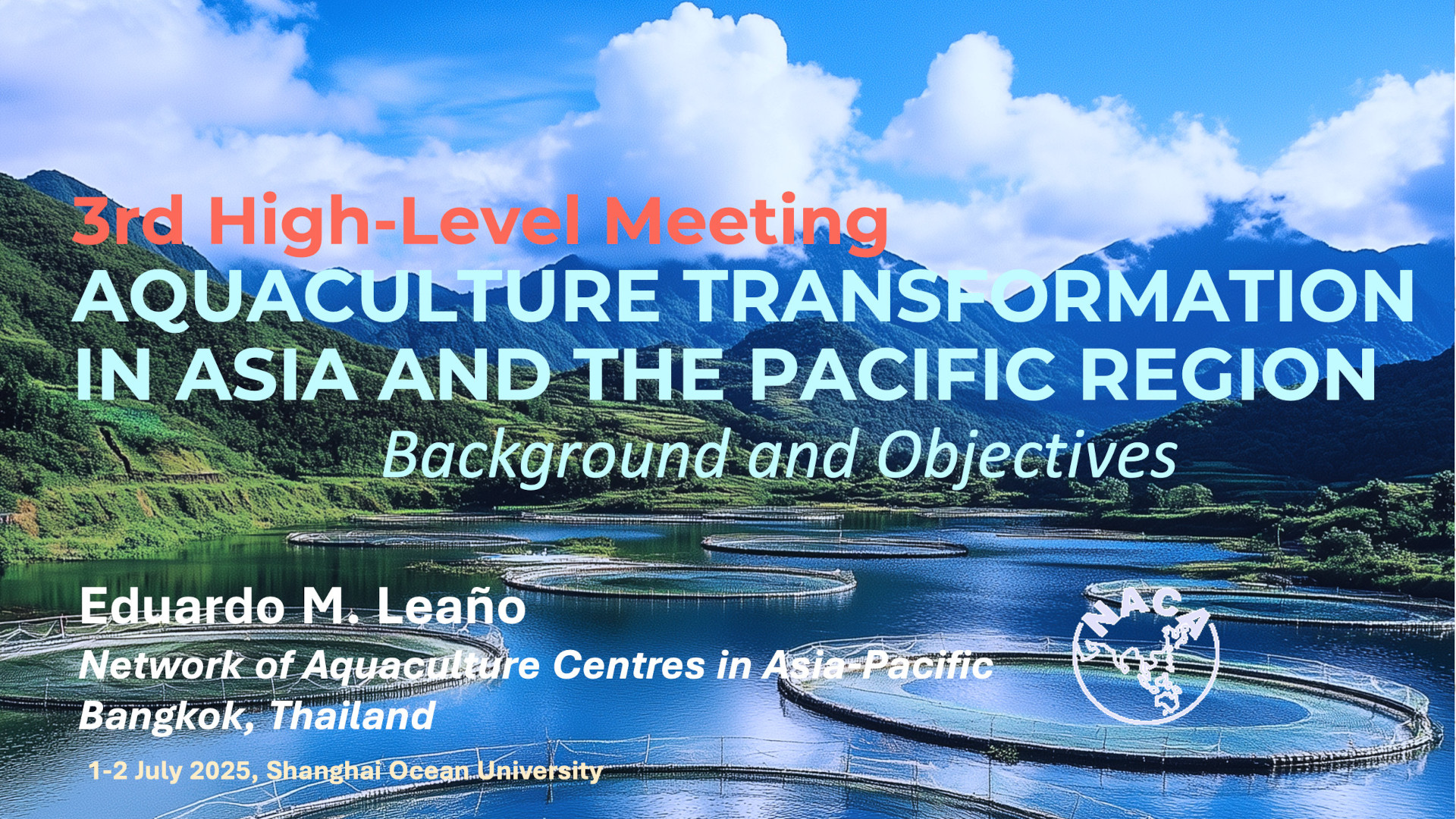 Background & objectives of the 3rd High Level Meeting on Aquaculture ...
