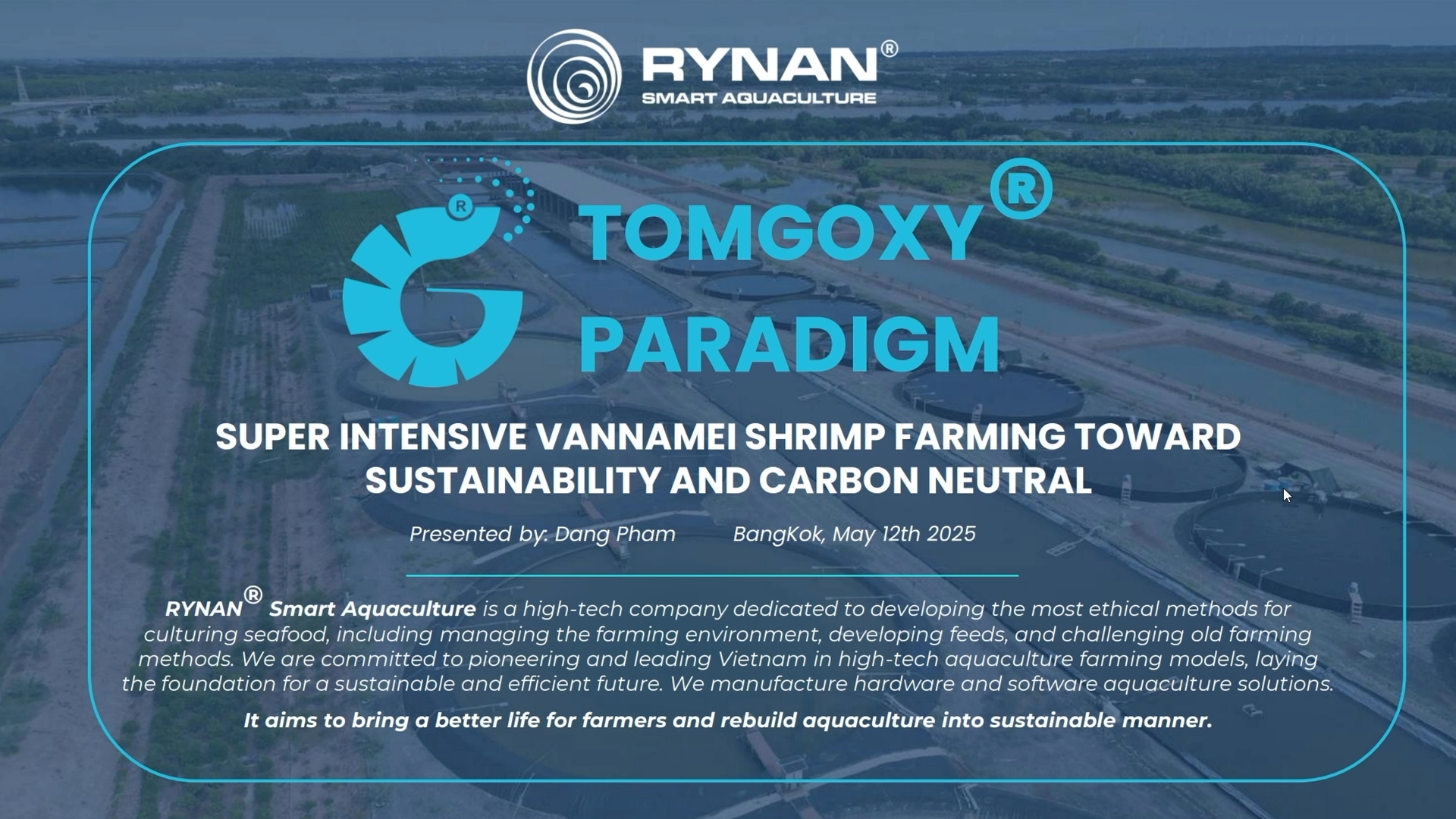 TOMGOXY: Super Intensive Vannamei Shrimp Farming Towards Sustainability ...